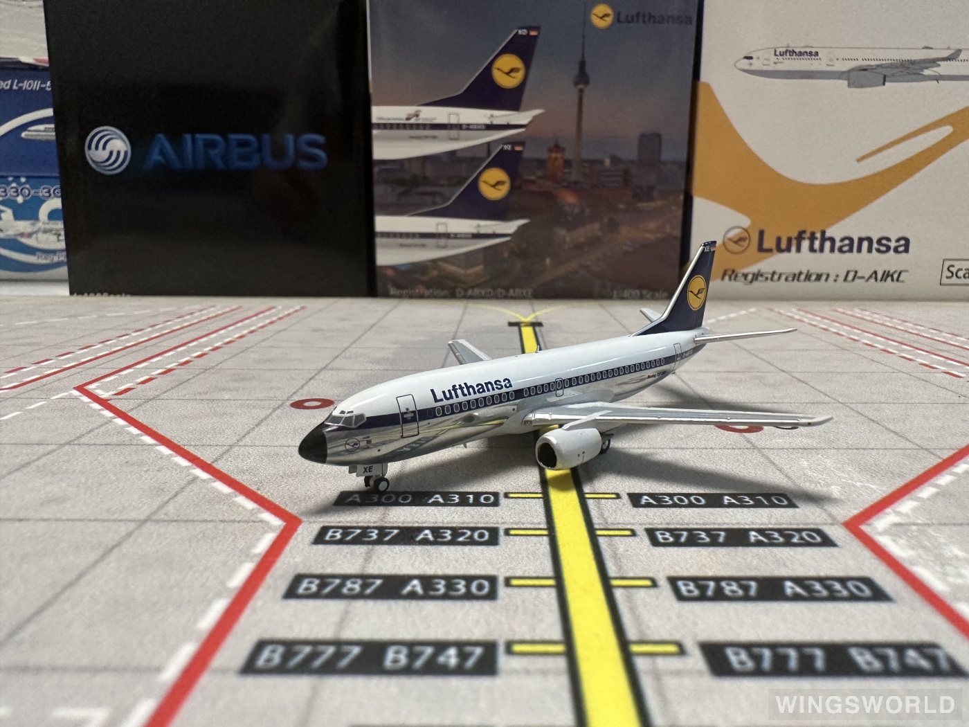 Flight Miniatures 1:400 Boeing 737-300 Lufthansa 汉莎航空 M4LH733B D-ABXE 的 ...