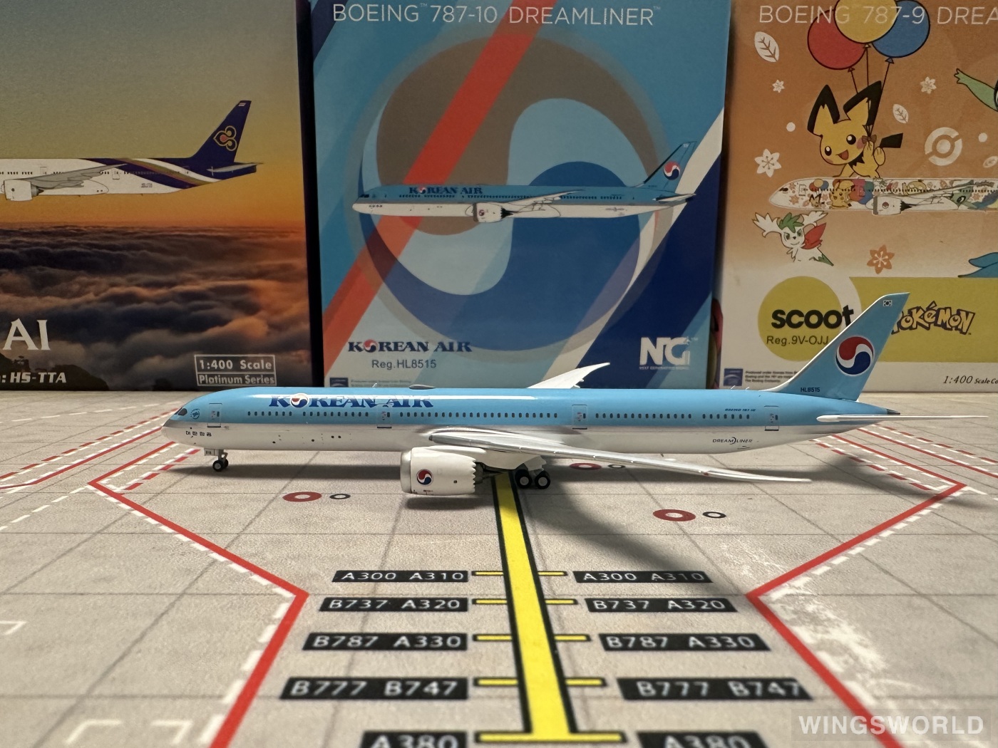 NGmodels 1:400 Boeing 787-10 Korean Air 大韩航空 NG56022 HL8515 的照片 作者:韩亚航空 ...