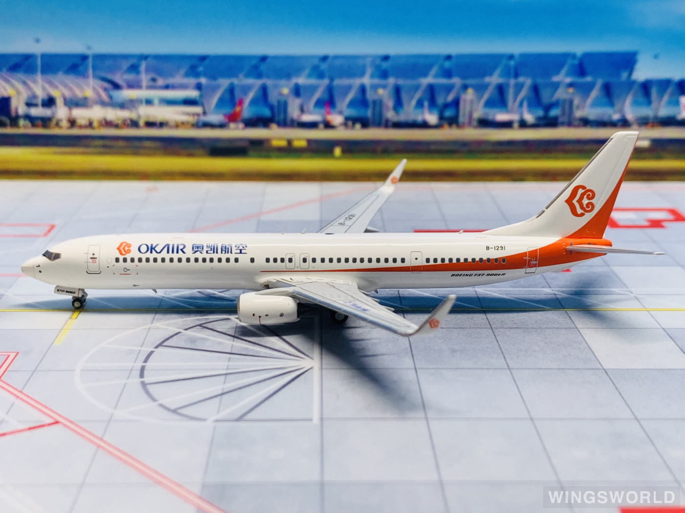 NGmodels 1:400 Boeing 737-900ER Okay Airways 奥凯航空 NG79019 B-1291 的照片 作者 ...