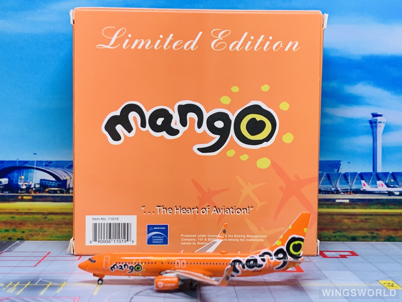 Phoenix 1:400 Boeing 737-800 Mango Airlines 芒果航空 PH11019 ZS-SJO 的照片 作者 ...