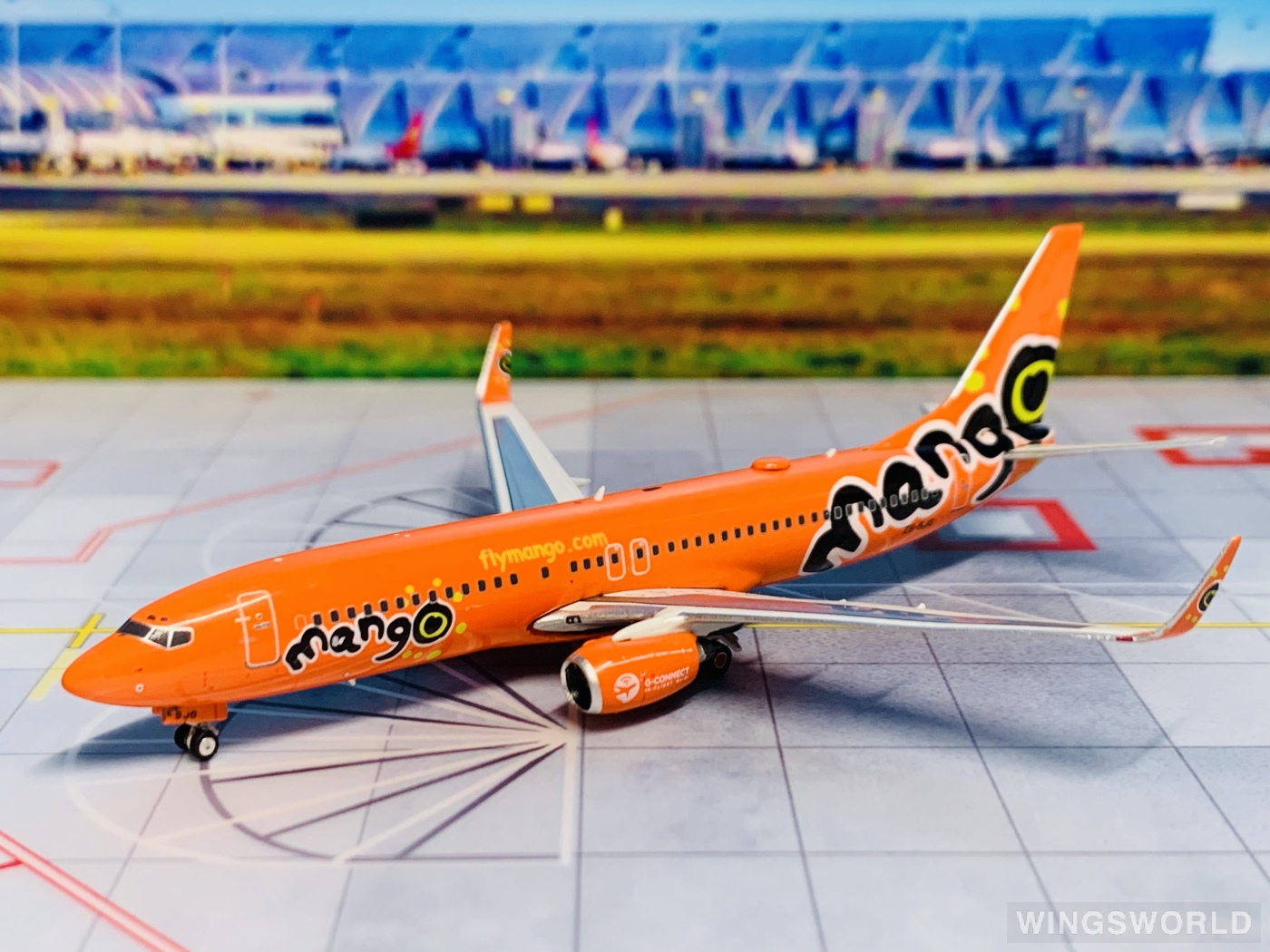 Phoenix 1:400 Boeing 737-800 Mango Airlines 芒果航空 PH11019 ZS-SJO 的照片 作者 ...