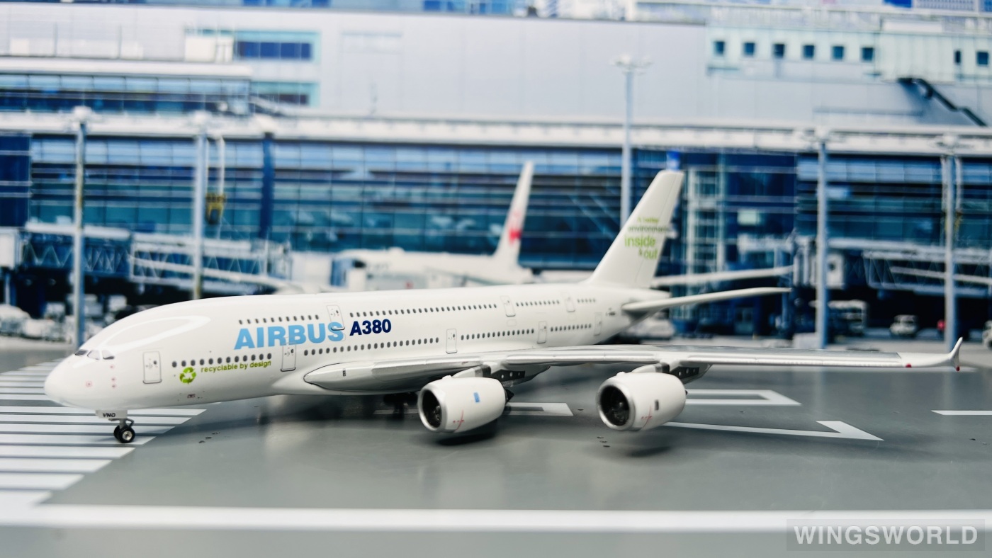 Phoenix 1:400 Airbus A380-800 Airbus 空中客车 PH10253 F-WWDD 环保涂装的照片 作者:JohnnyTS - 飞机模型世界资料库