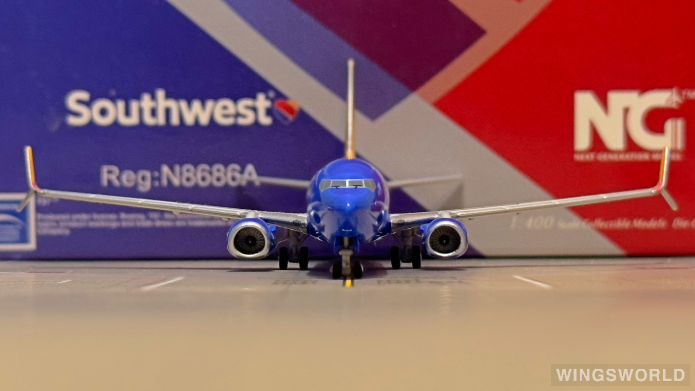NG models 1:400 Boeing 737-800 Southwest Airlines 美国西南航空 NG58032 N8686A ...