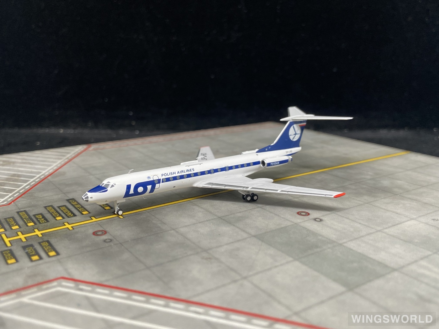 Pandamodel 1:400 Tupolev TU-134 LOT 波兰航空 62412 SP-LHD 的照片 作者:图波列夫飞行大队 ...