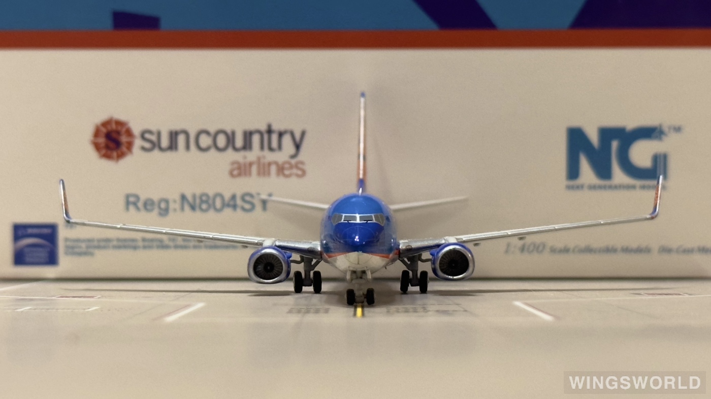 NGmodels 1:400 Boeing 737-800 Sun Country Airlines 太阳城航空 NG58037 N804SY ...