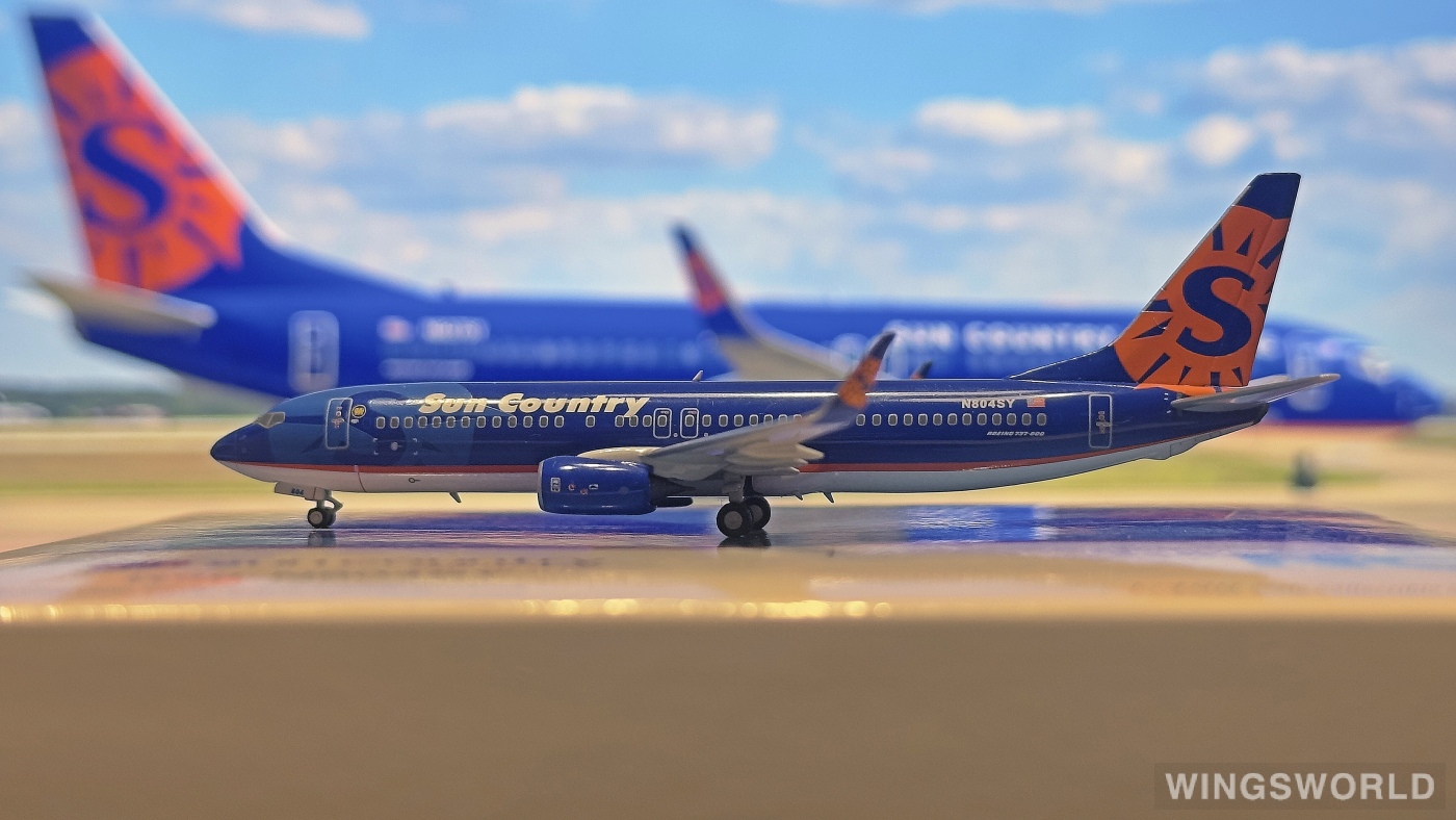 NGmodels 1:400 Boeing 737-800 Sun Country Airlines 太阳城航空 NG58037 N804SY ...
