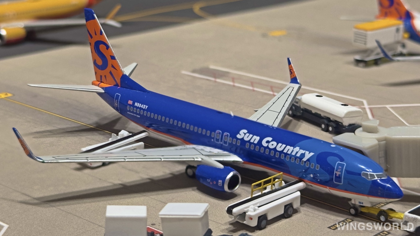 NGmodels 1:400 Boeing 737-800 Sun Country Airlines 太阳城航空 NG58037 N804SY ...