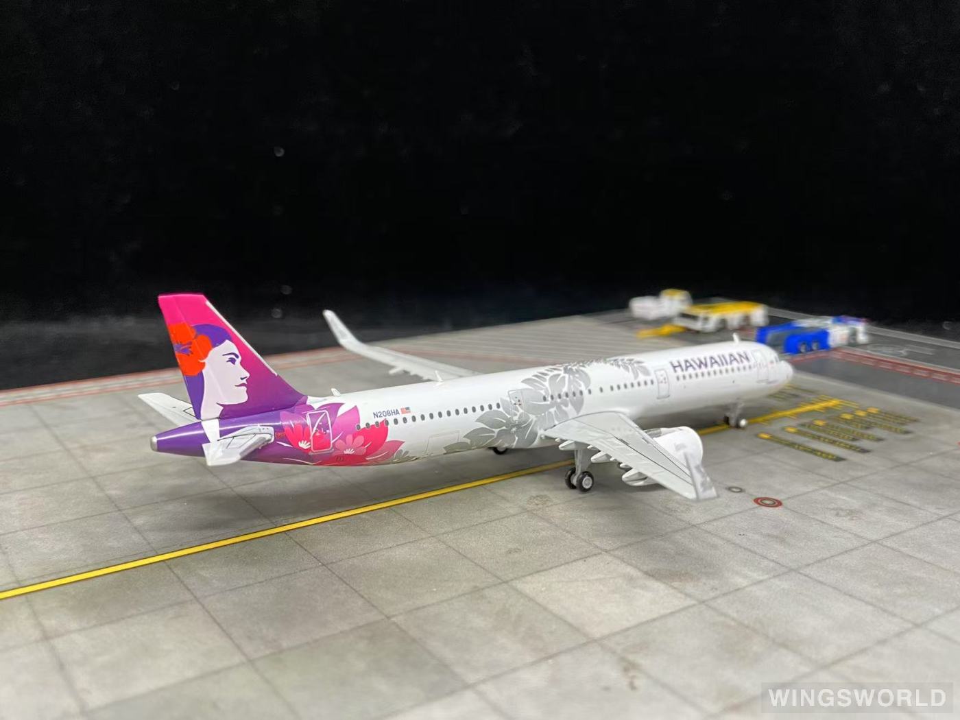 Geminijets 1:400 Airbus A321neo Hawaiian Airlines 夏威夷航空 GJHAL2302 ...