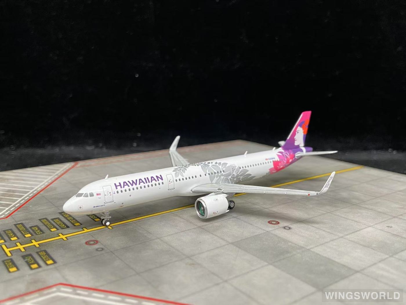 Geminijets 1:400 Airbus A321neo Hawaiian Airlines 夏威夷航空 GJHAL2302 ...