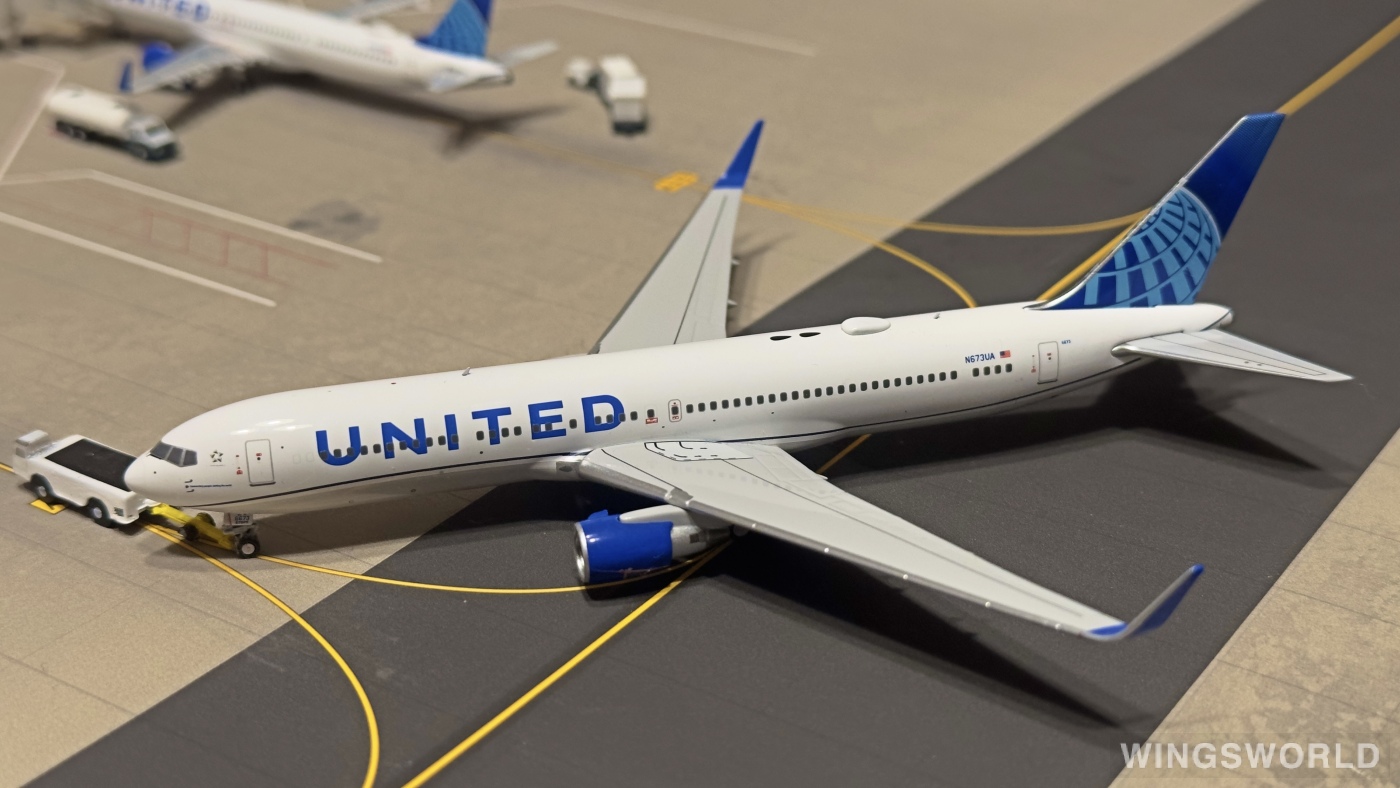 NGmodels 1:400 Boeing 767-300ER United Airlines 美国联合航空 NG17003 N673UA 的 ...